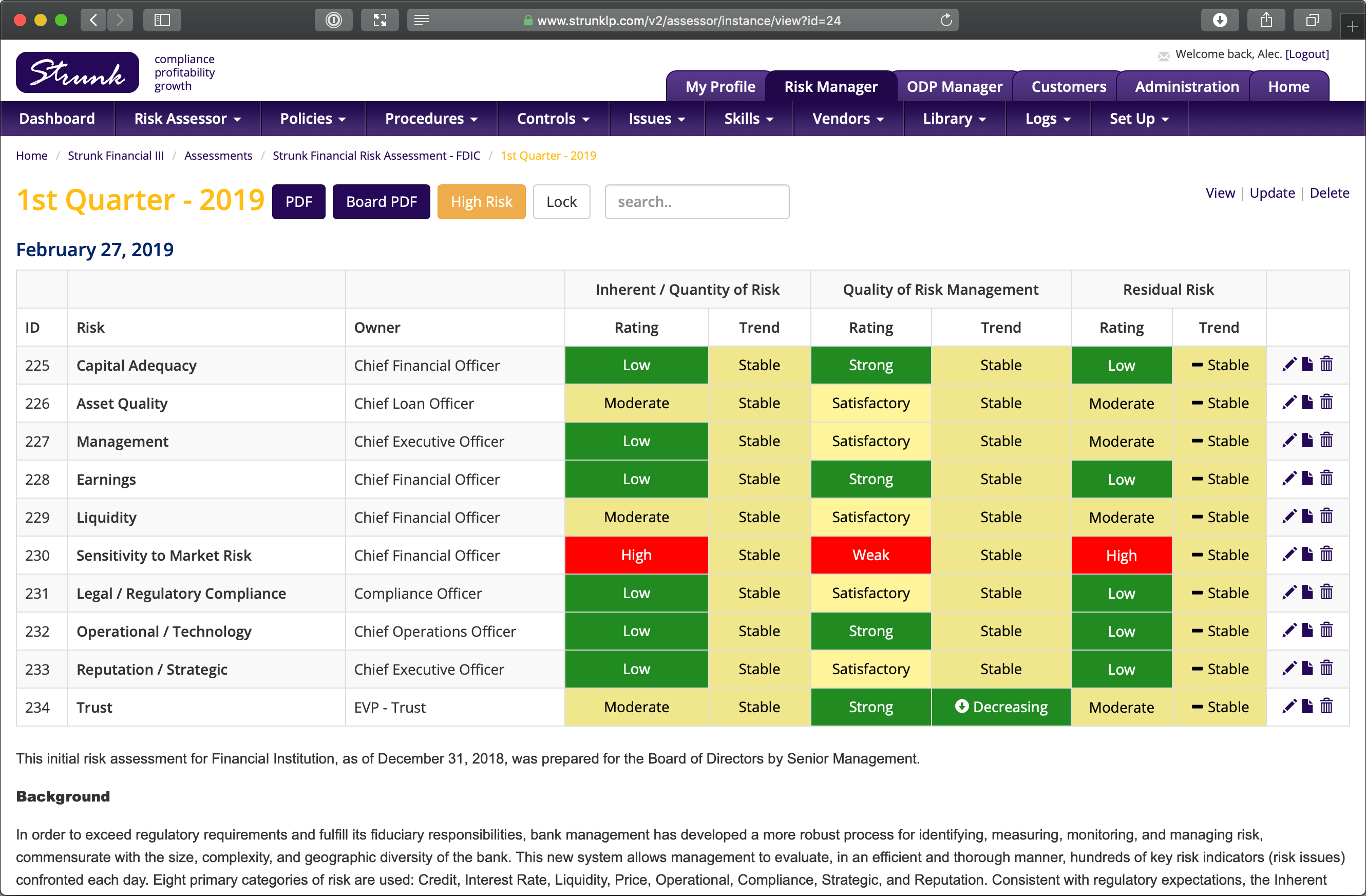 RiskAssessor1 | Strunk